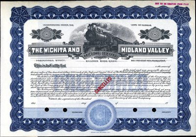 Kansas. U.s. Wichita And Midland Valley Railroad