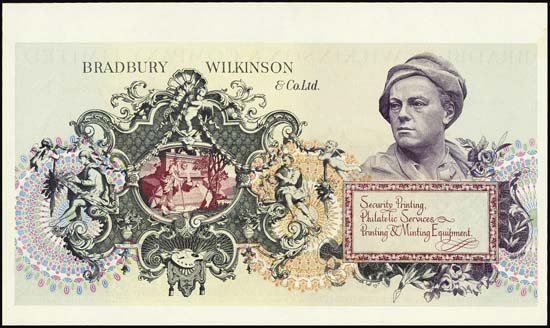 England. Modern Advertising Banknotes.
