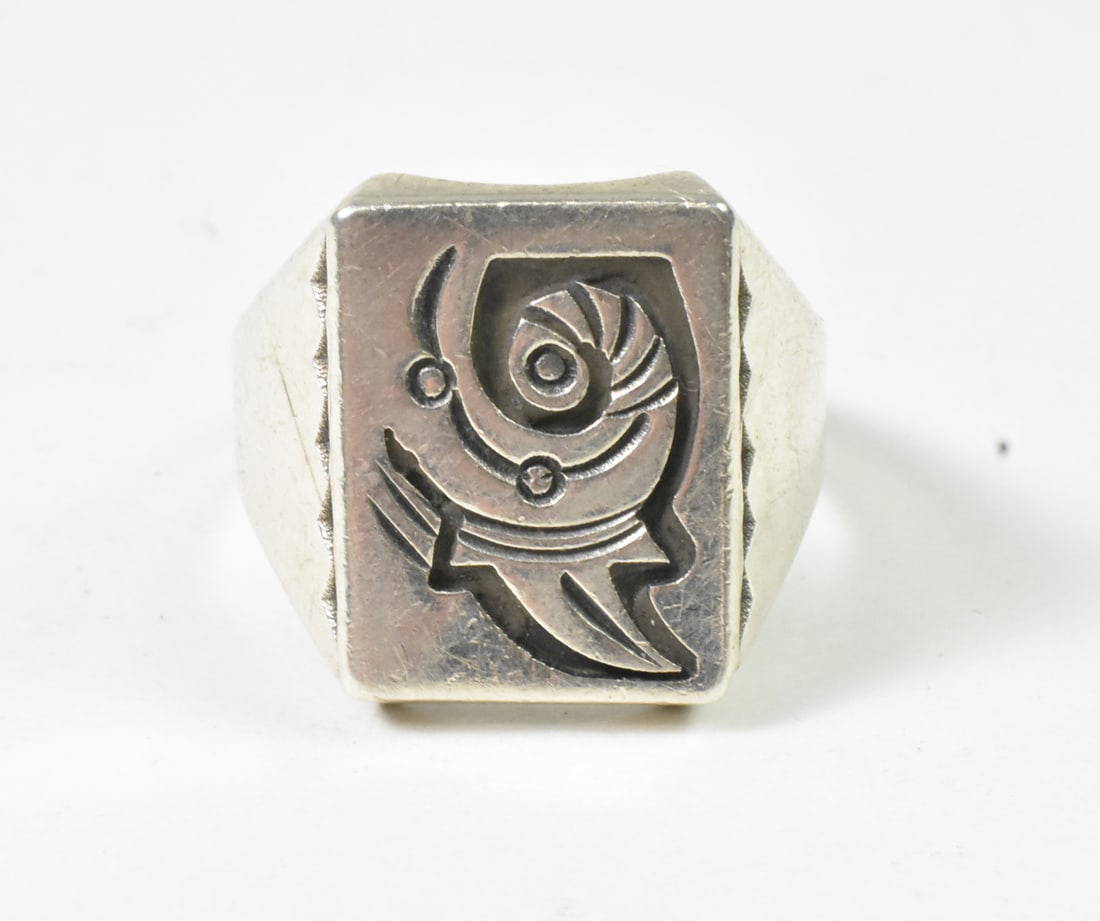 Inuit Silver Ring, Size 10.5 Auction
