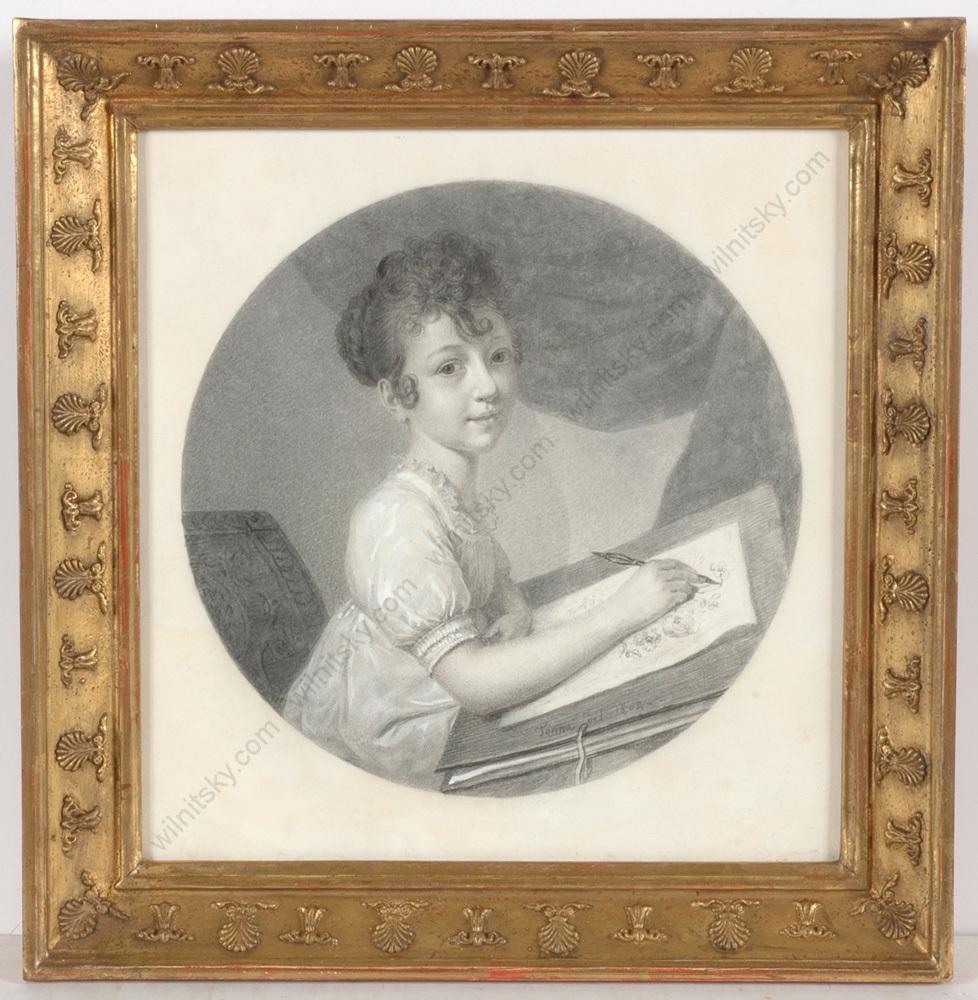 Tonna (active At The Turn Of 19th Century) "portrait Of