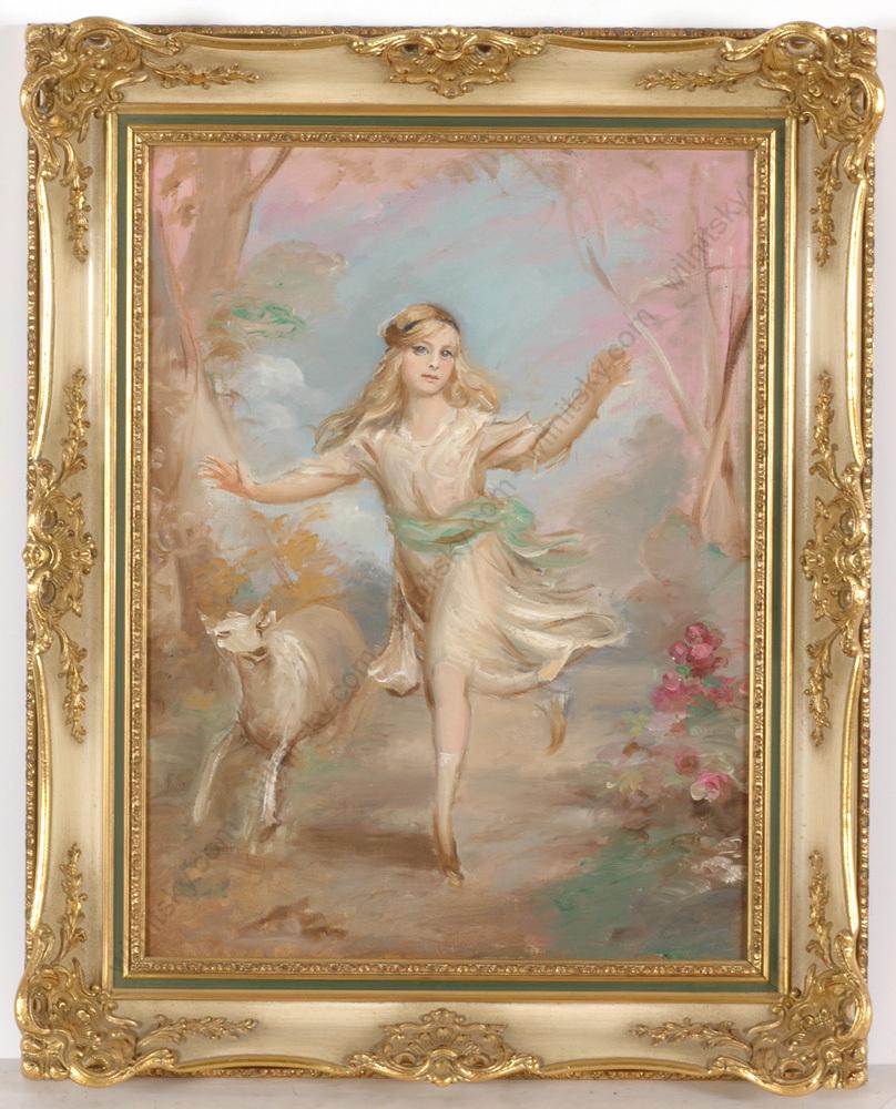 Adolf Pirsch (1856-1929) "Beautiful shepherdess" oil - Jun 20, 2020 ...