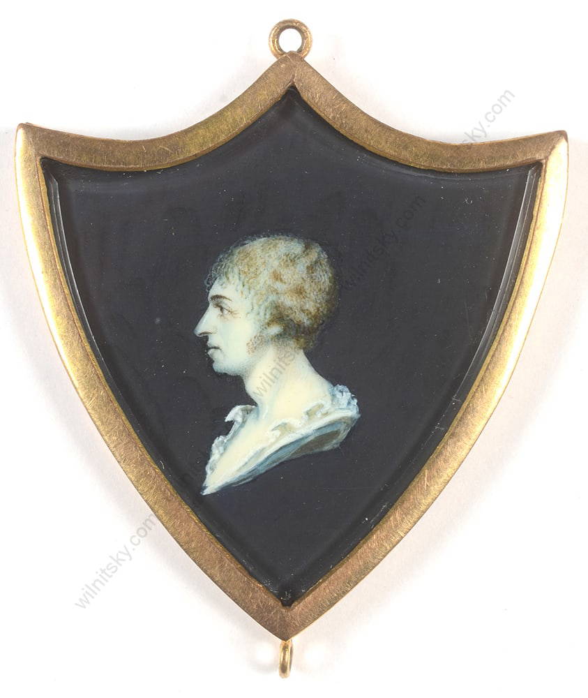 Charles Guillaume Alexandre Bourgeois (1759-1832)-attrib. "male Profile ...