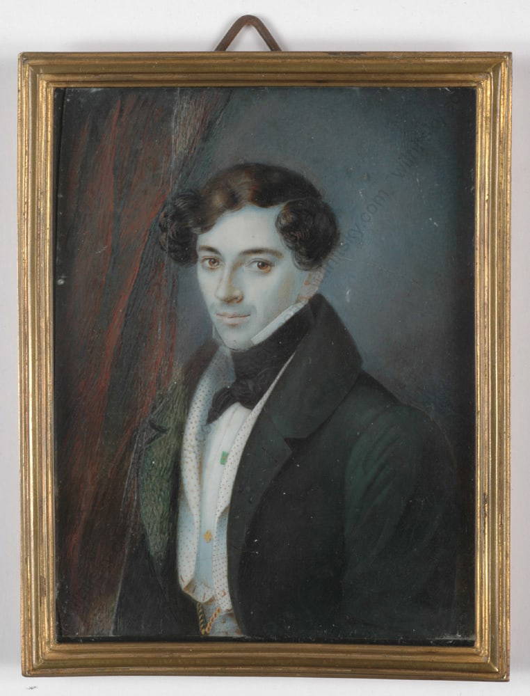 Joseph Weidner (1801-1870)-attrib. "portrait Of A Gentleman", Fine ...