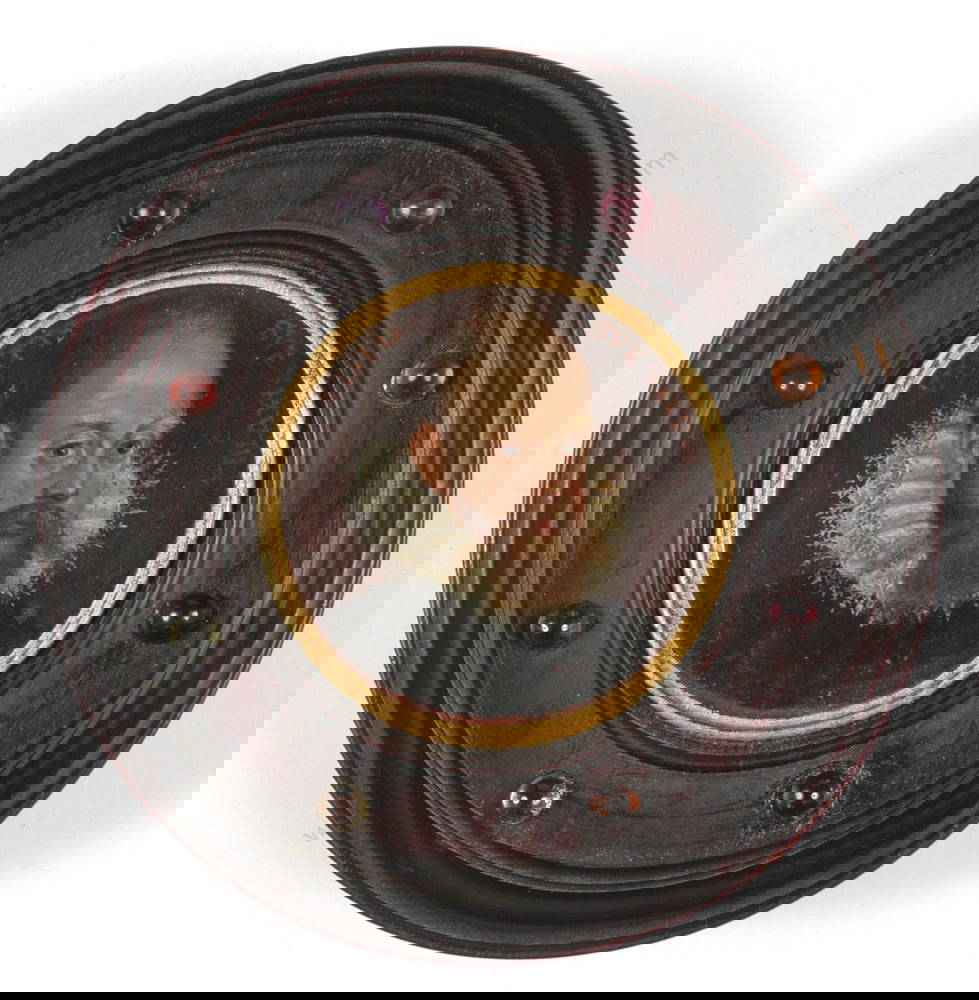 "baroque Male Portrait", Dutch (austrian?) Oil On Copper Miniature ...