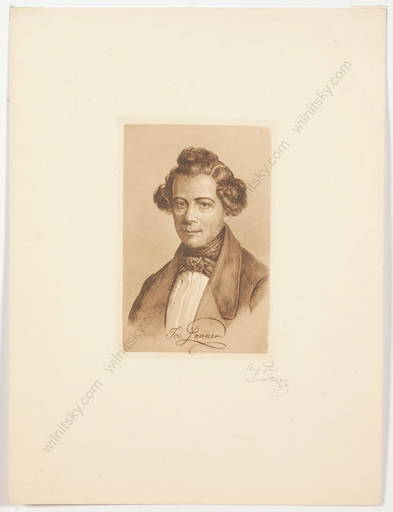 "viennese Composer Joseph Lanner (1801 1843)", Etching, 1920s