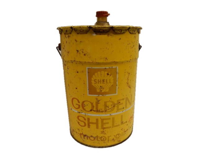 1968 Shell Golden Motor Oil 5 Gals Can