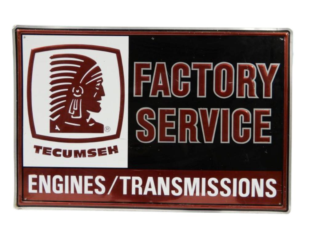 TECUMSEH FACTORY SERVICE S/S ALUM. SIGN - Jan 11, 2020 | Shackelton ...