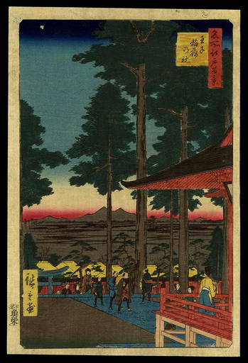 Ando Hiroshige Woodblock Oji Inari Shrine