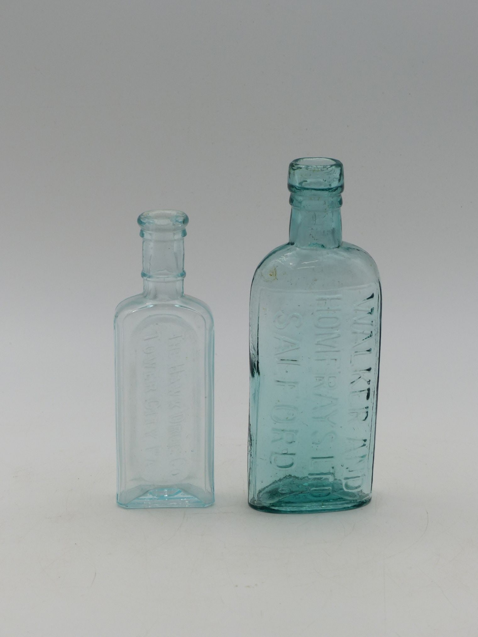 "medicine Bottle Pair: Walker & Home Auction