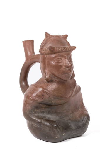 Portrait Vase. Mochica. Pottery. Perù