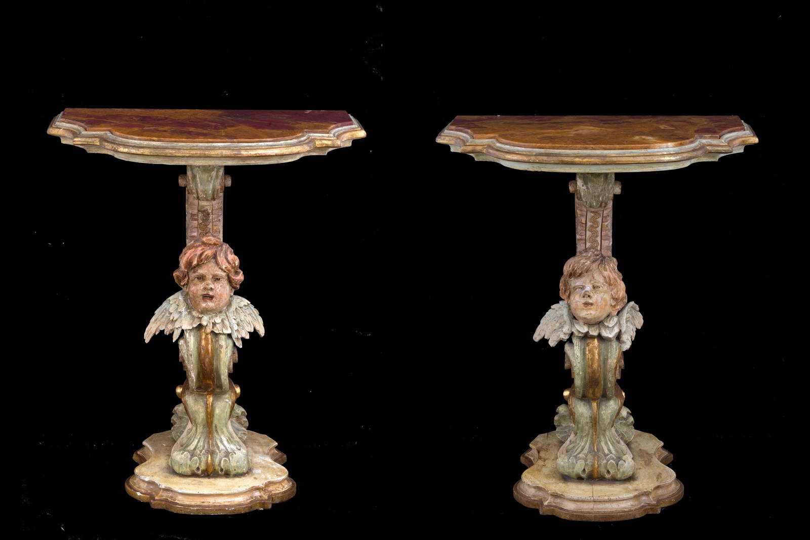 Pair Of Small Consoles Auction