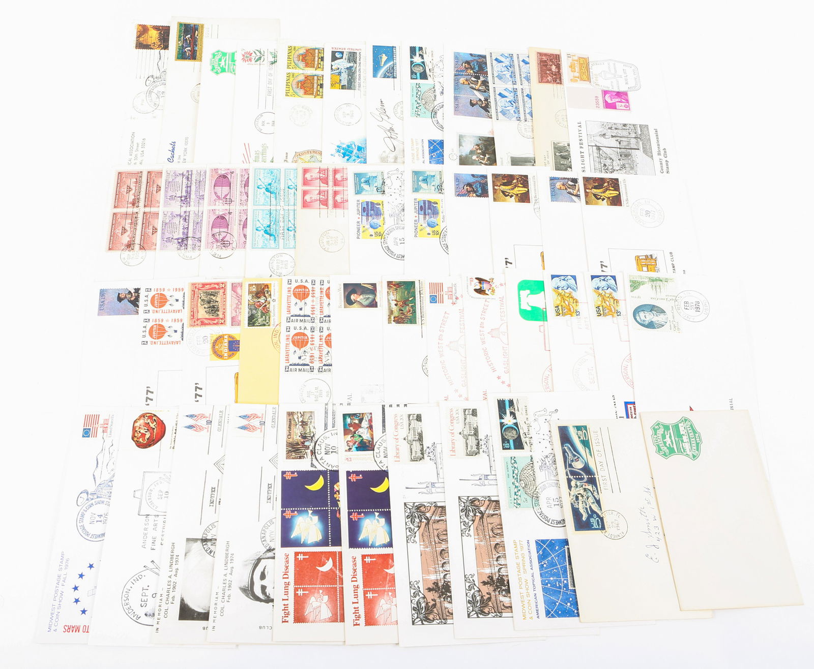 FIRST DAY ISSUE STAMP ENVELOPES - LOT OF 50 - Jun 28, 2020 | Omnia ...