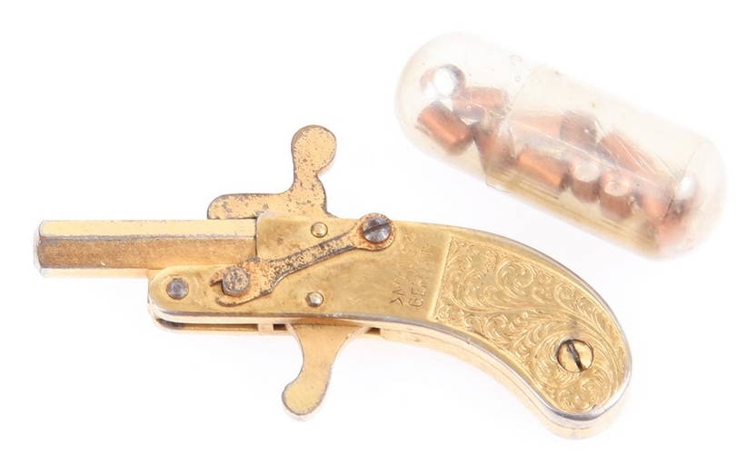 1930's German Maus 2mm Berloque Pinfire Pistol & Caps