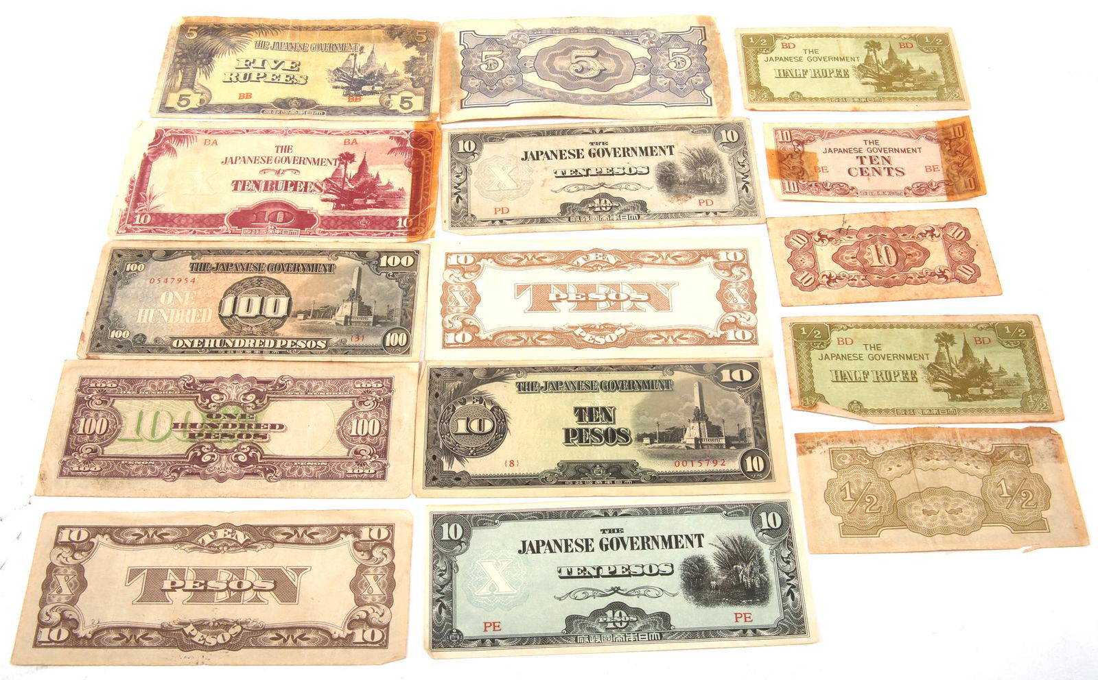 WWII JAPANESE OCCUPATION INVASION NOTES - May 12, 2021 | Omnia Auctions ...