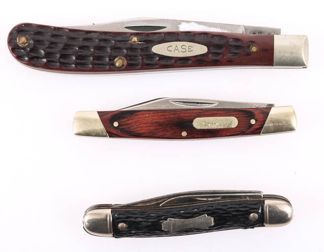 Folding Pocket Knives Case, Buck, & Colonial