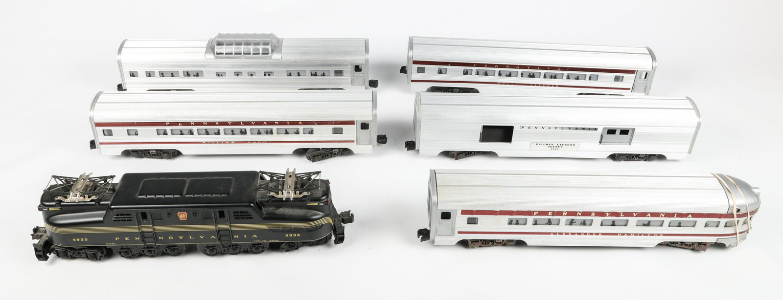 O Gauge Pennsylvania Model Train Cars Lot Of 6