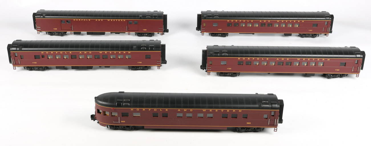 MTH O GAUGE NORFOLK AND WESTERN MODEL TRAIN 5 CAR SET (#42084) on Mar ...