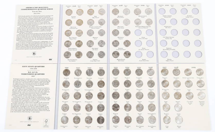 Us Mint Quarters America The Beautiful & 50 States
