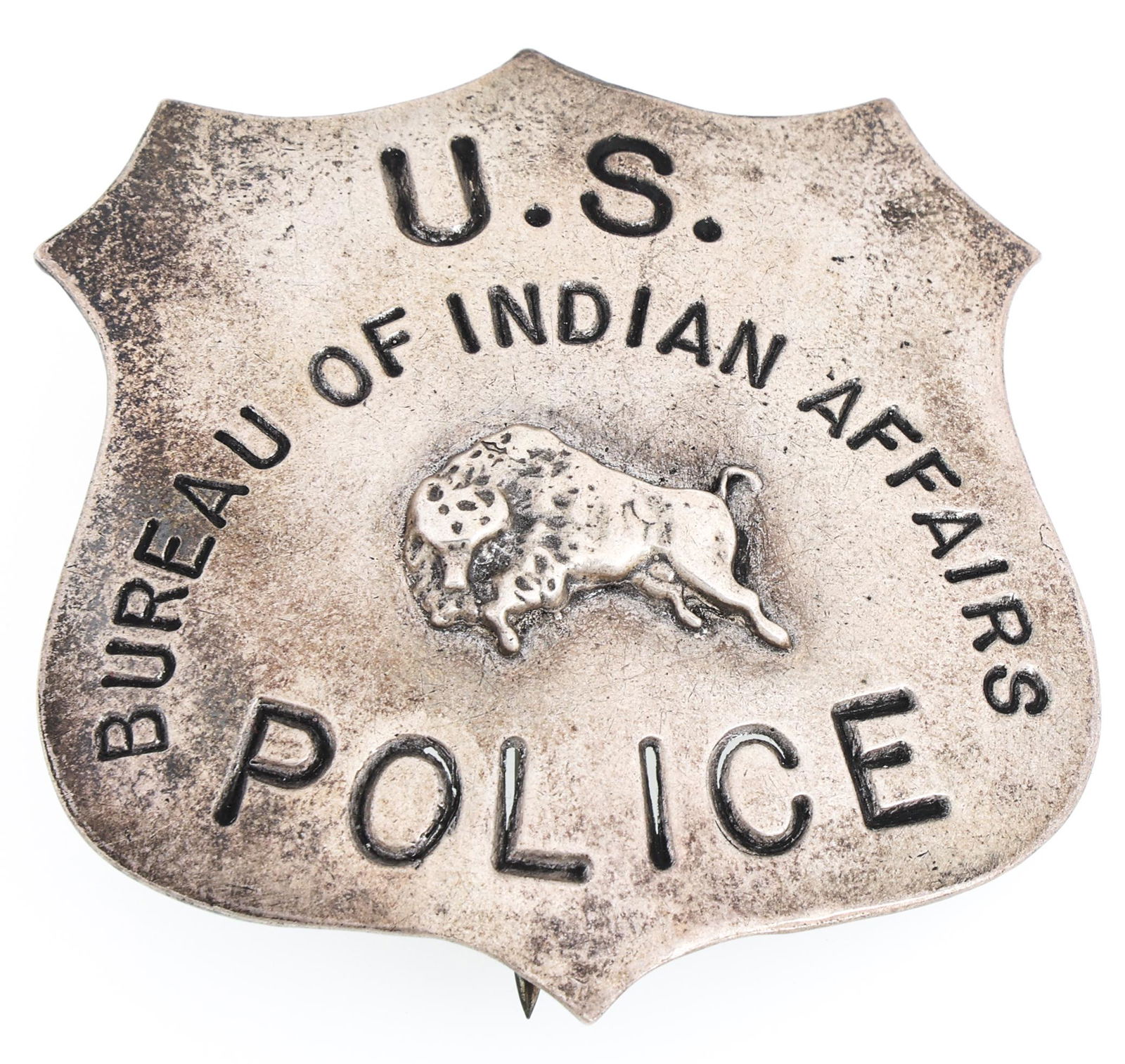 RESTRIKE OF U.S. BUREAU OF INDIAN AFFAIRS POLICE BADGE (#39005) on May ...