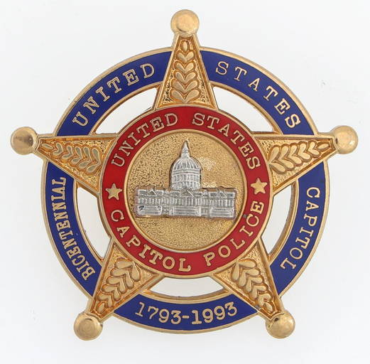 Bicentennial United States Capitol Police Badge