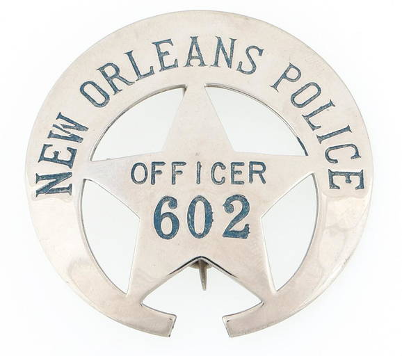 New Orleans Police Officer Badge No. 602