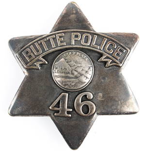 Butte Montana Police Badge
