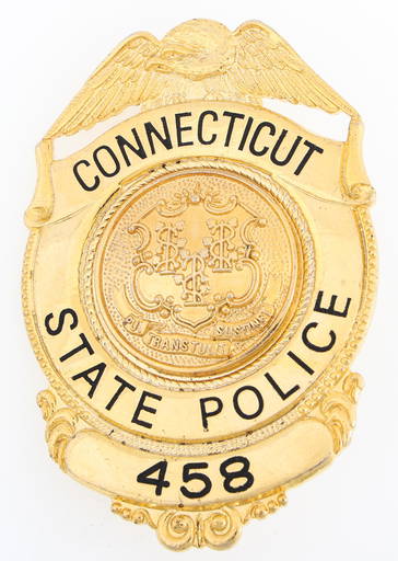 Connecticut State Police Badge No. 458