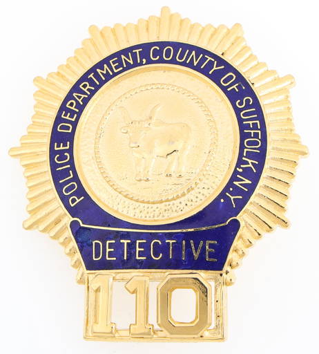 Suffolk County New York Police Detective Badge No. 110