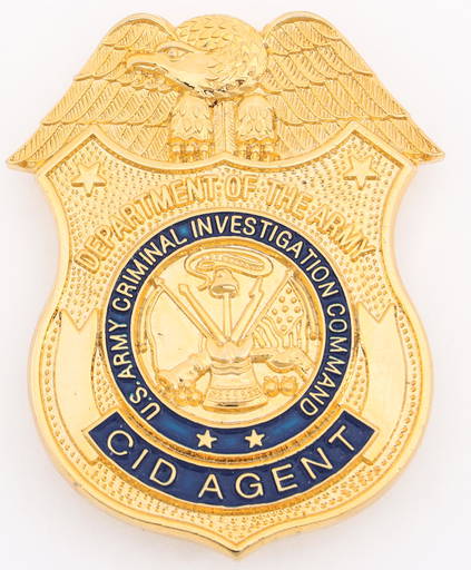 US ARMY CRIMINAL INVESTIGATION COMMAND CID AGENT BADGE - May 29, 2022 ...