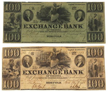 24 Virginia Obsolete Bank Notes