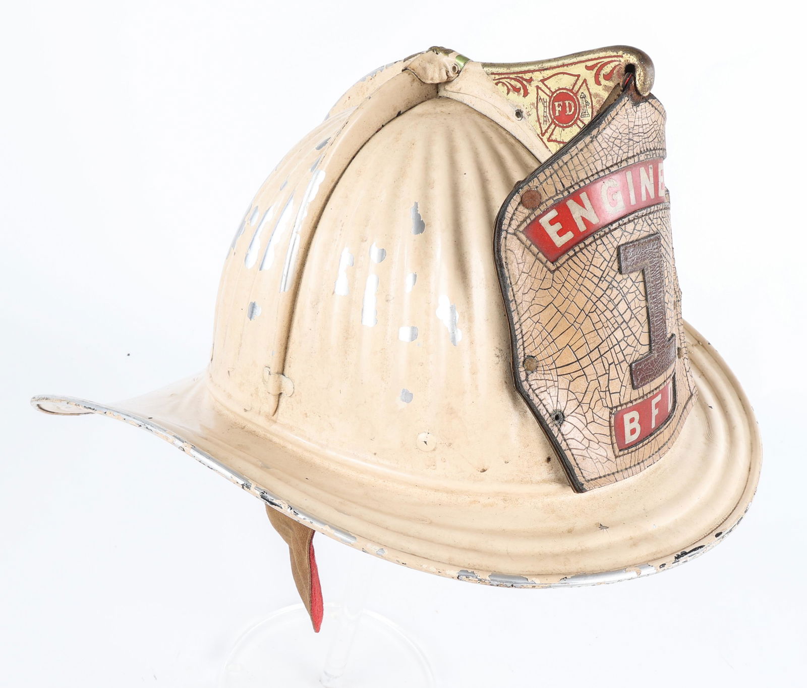 Cairns & Brother Bfd Engineer Firefighter Helmet No. 1