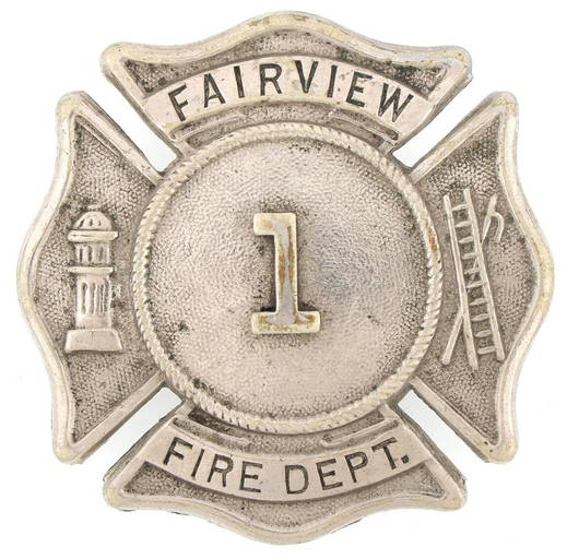 Fairview Fire Department Badge No. 1