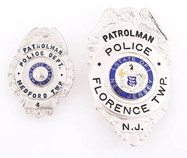 Medford & Florence Twp Nj Police Patrolman Badges