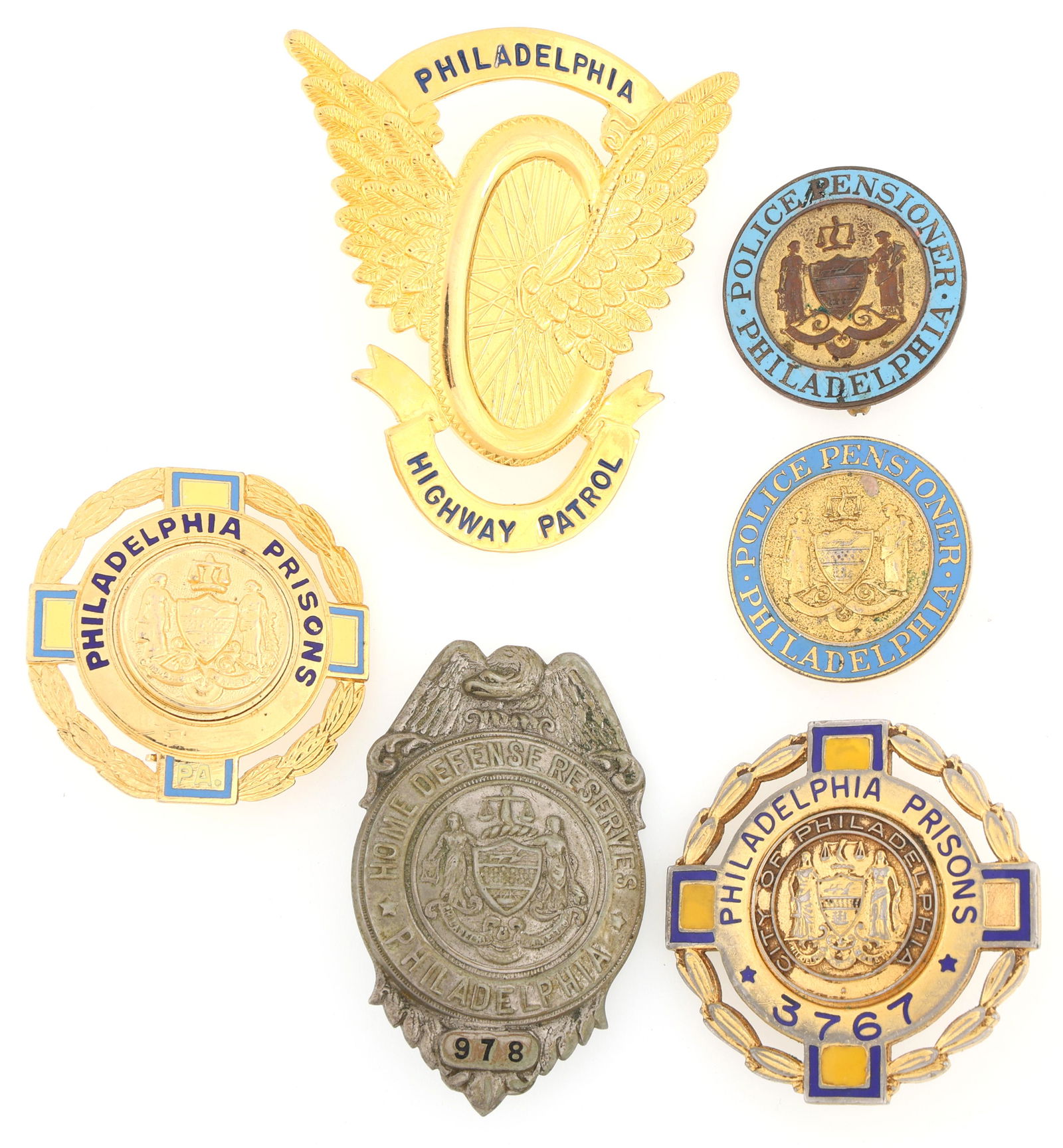 PHILADELPHIA PENNSYLVANIA LAW ENFORCEMENT BADGES (#47663) on Jul 23 ...