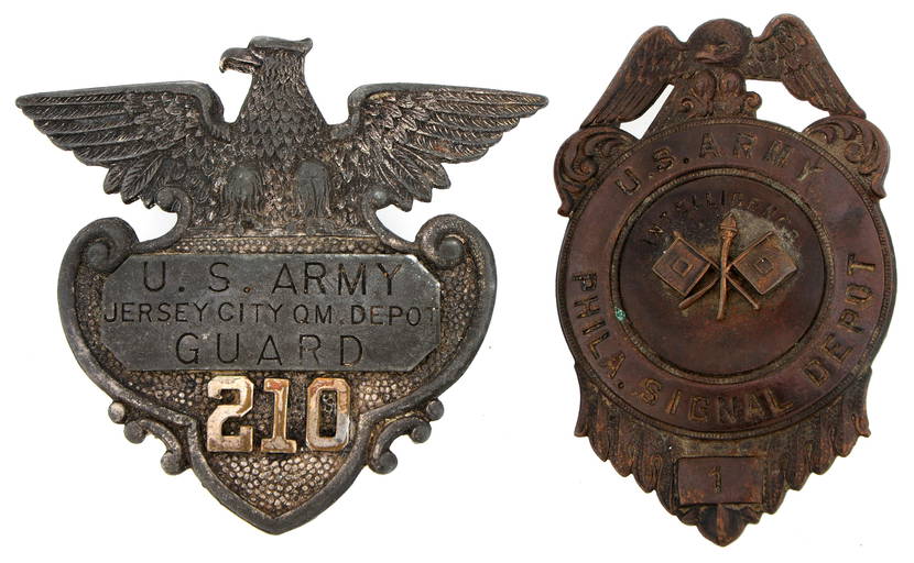 United States Army Badges Lot Of Two