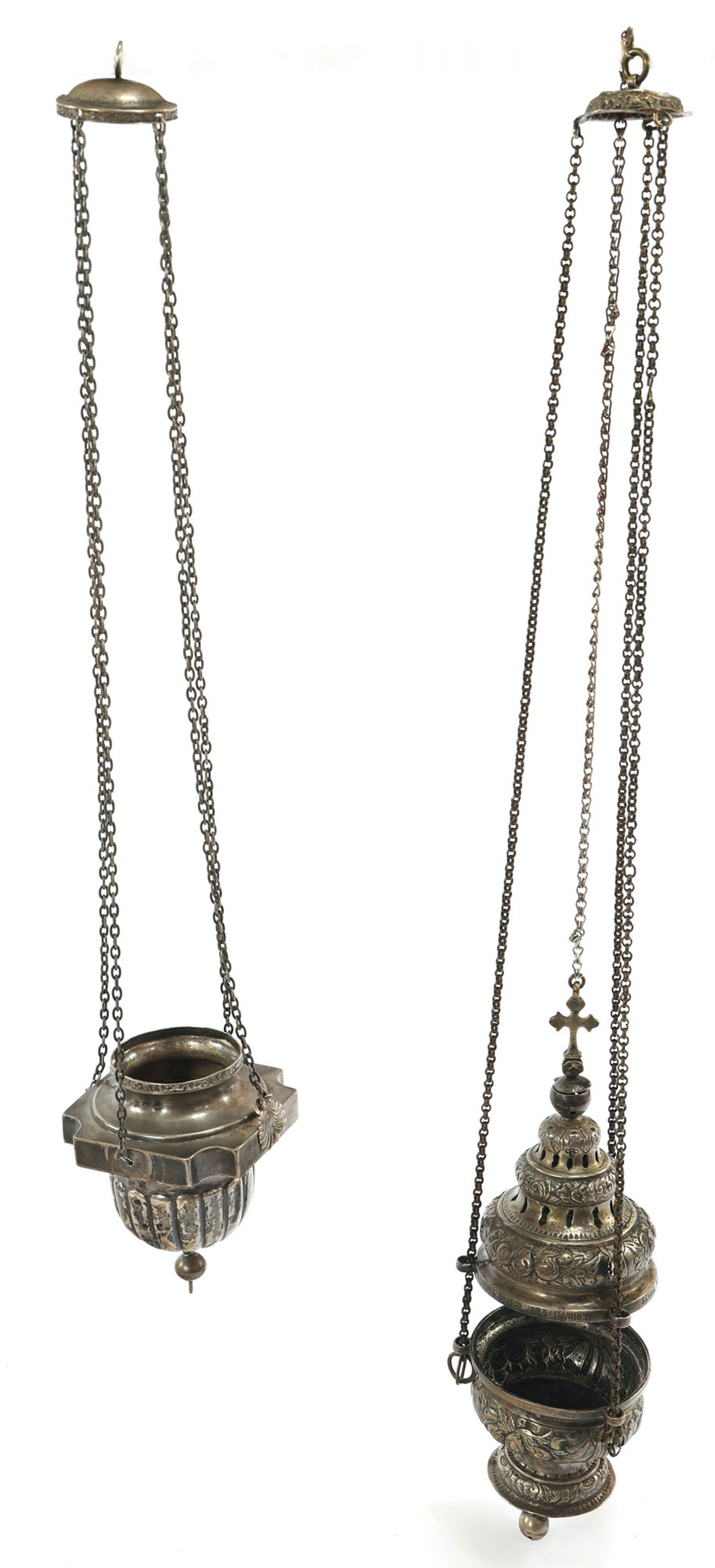 RUSSIAN ORTHODOX SILVER INCENSE THURIBLE CENSERS - Aug 16, 2022 | Omnia ...