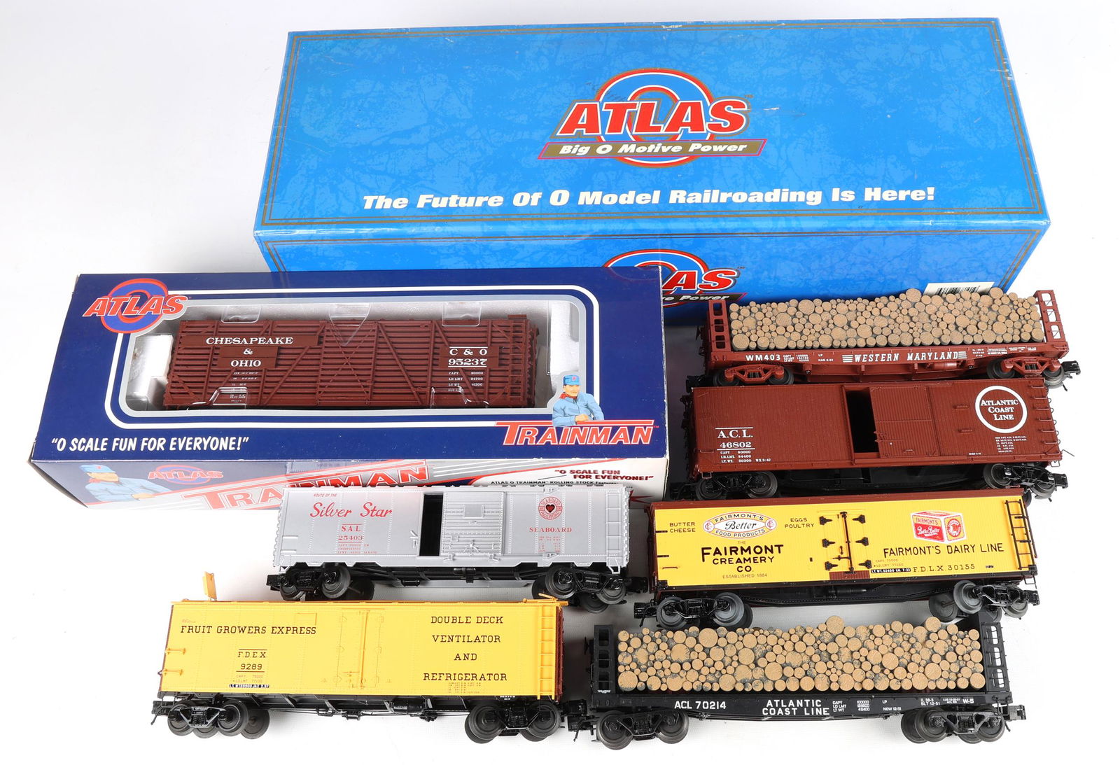 Atlas O Gauge Model Trains Lot Of 8