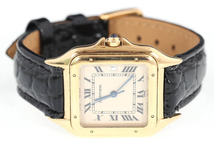Ladies Cartier Panthere 18k Gold Case Wrist Watch