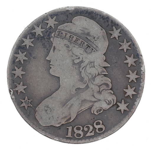 1828 Us Capped Bust Silver Half Dollar Coin