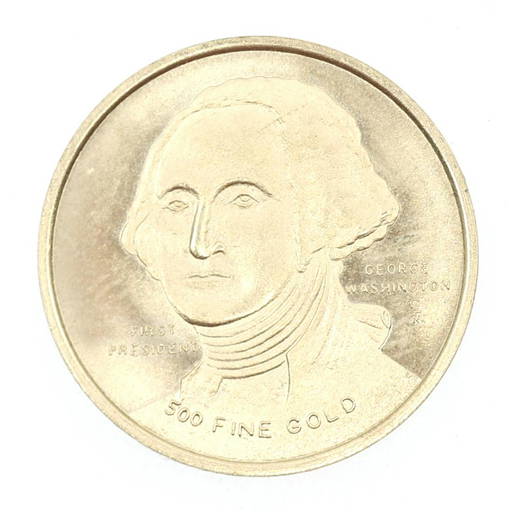 1976 Us Bicentennial George Washington .500 Gold Coin