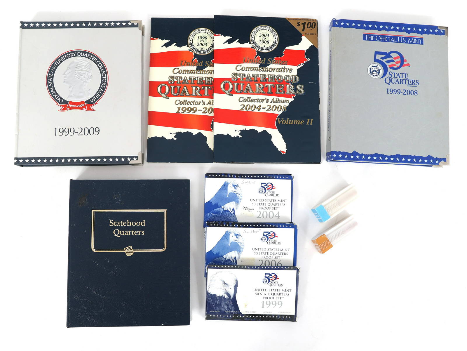 Us State Quarters - Rolls, Albums, & Proof Sets Auction