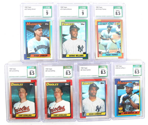 1990 Topps Baseball Cards Csg Graded