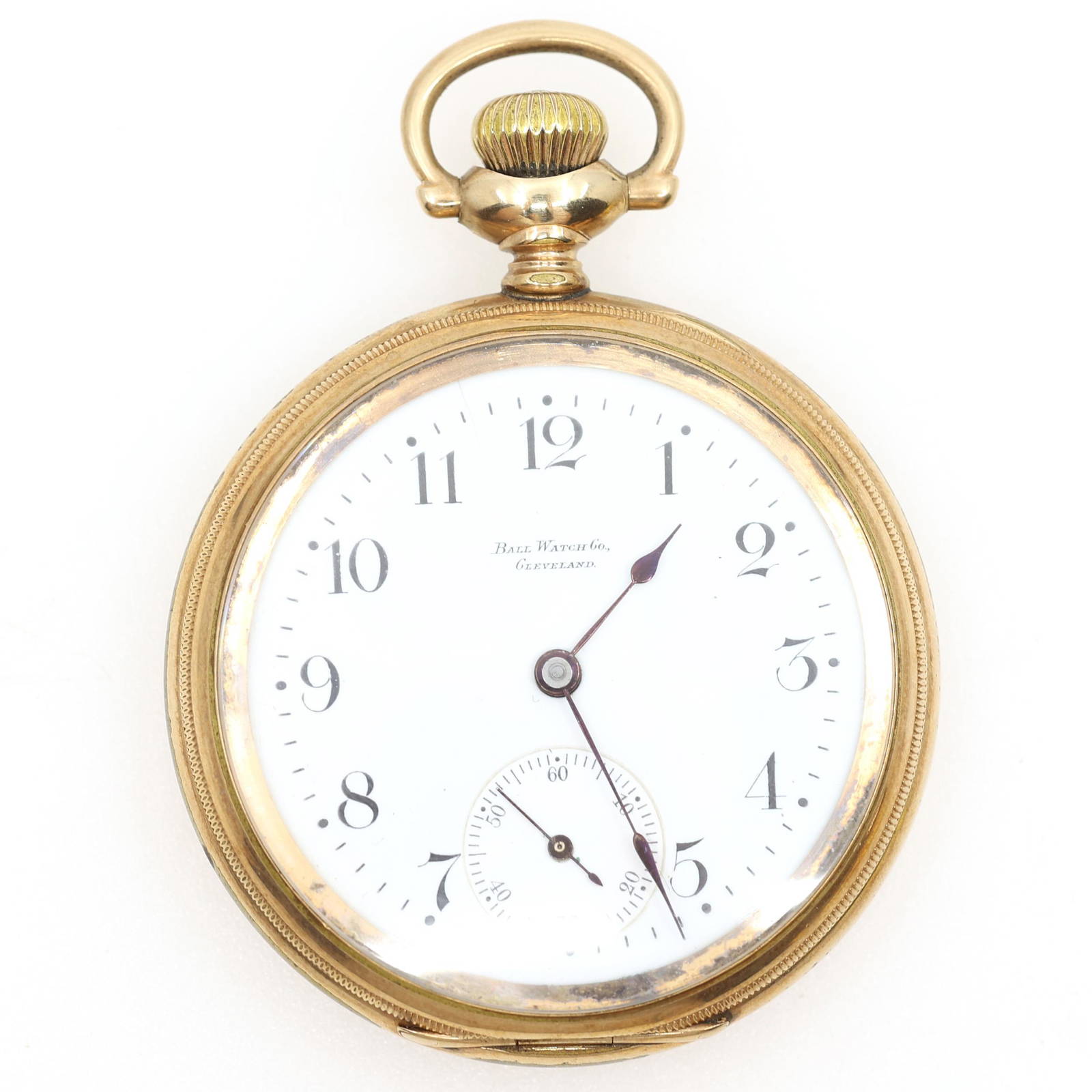 Men's Ball Watch Co. Gold Filled Case Pocket Watch Auction