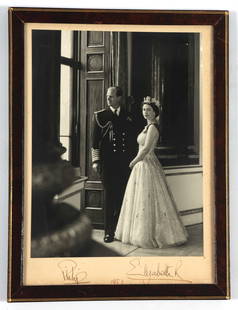 1987 Queen Elizabeth Ii & Prince Philip Signed Photo Auction