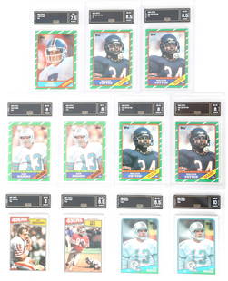 1984 & 86 Topps Football Cards Psa Graded Auction