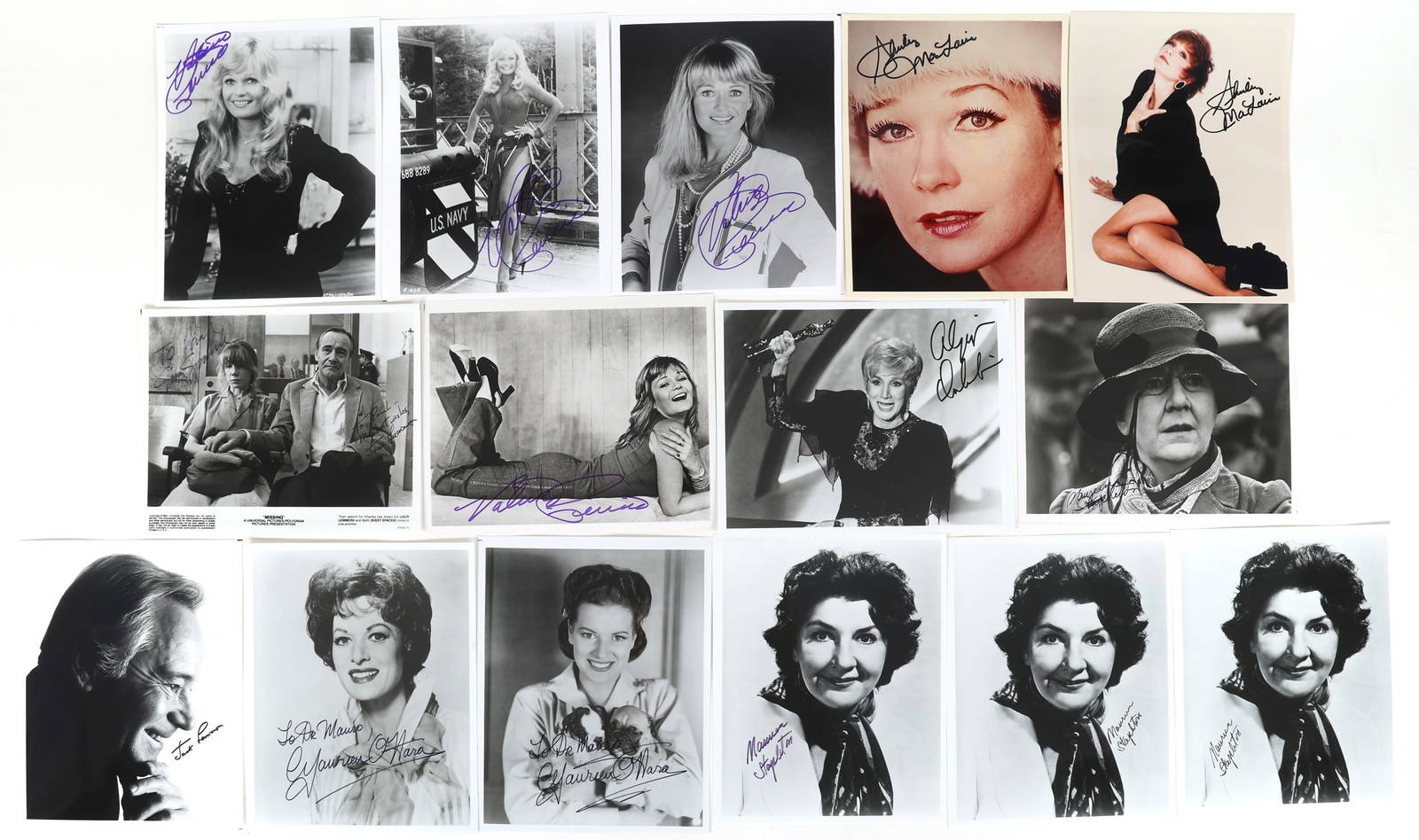 20th C. Tv & Film Actors & Actresses Autographed Photos Auction
