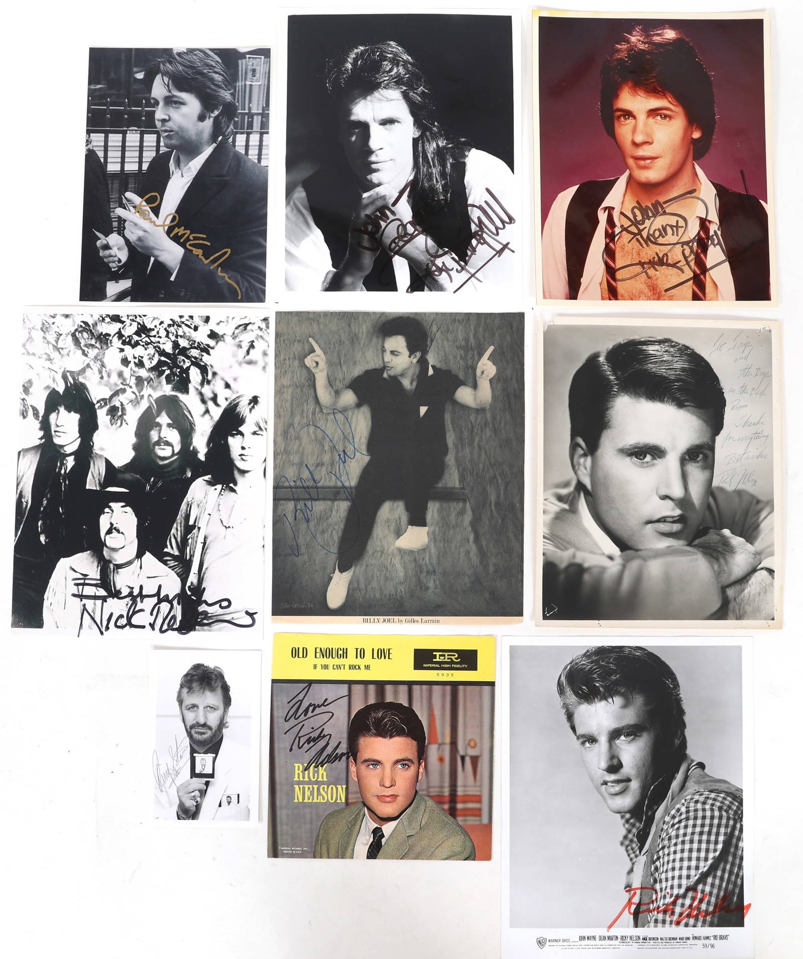 Rock Musician Autographs - Joel, Starr, & Mccartney Auction