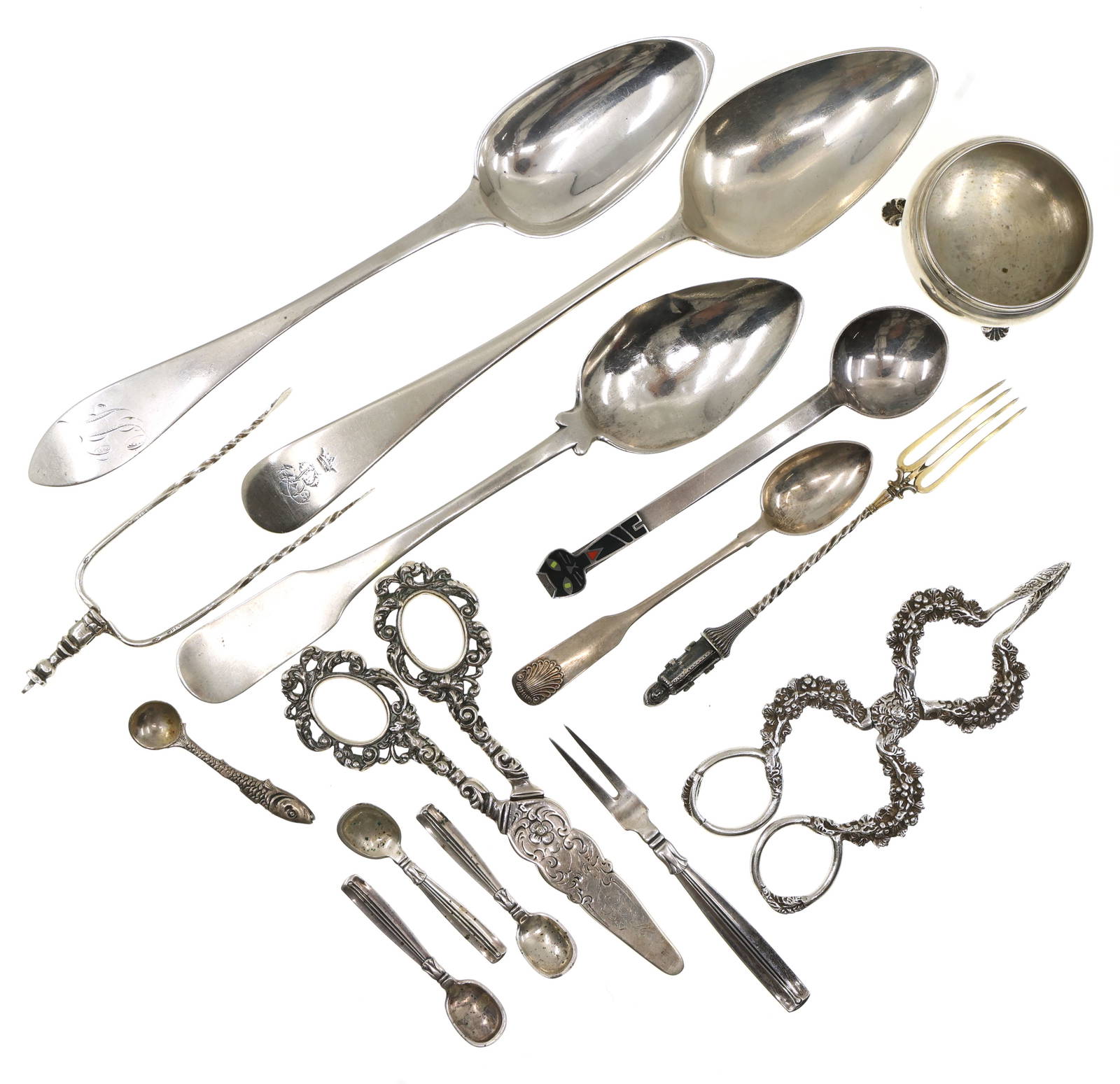 Silver Flatware, Holloware & Scissors Auction