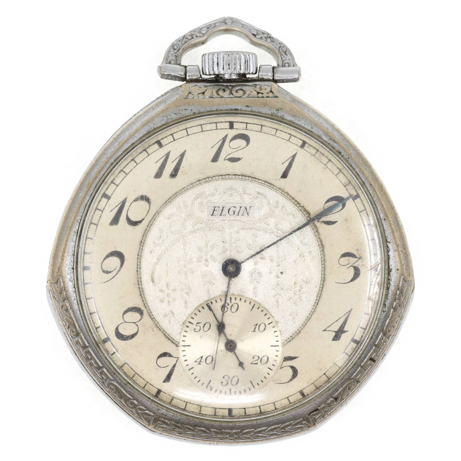 Mens Elgin Base Metal Case Pocket Watch Auction