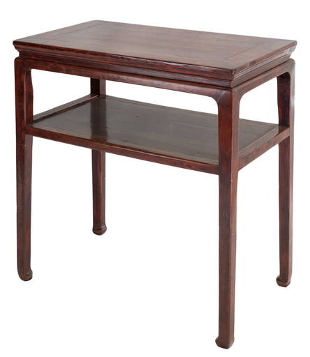 A 19th Century Chinese Two Tier Rectangular Table.